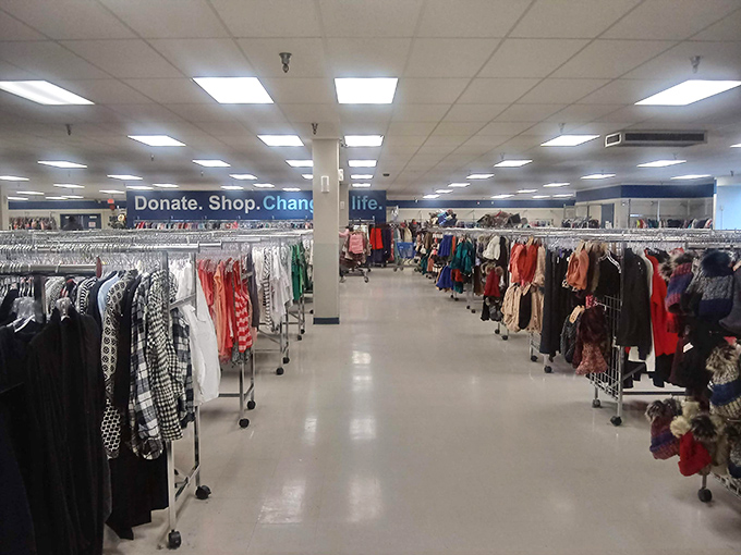 Rows of secondhand treasures await at Goodwill&rsquo;s East 3rd Avenue store, where every purchase gives pre-loved items&mdash;and people&mdash;a second chance.