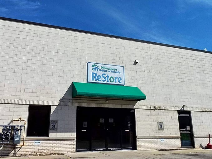 That unassuming exterior with the green awning hides a treasure trove that'll make your wallet weep with joy.