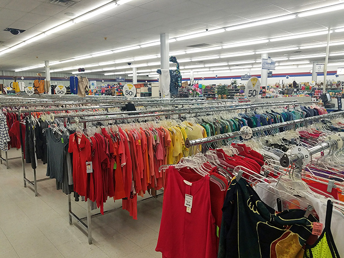 Inside Eau Claire&rsquo;s Goodwill, rows of color-coordinated clothing and endless bargains make every aisle a treasure hunt for thrifty shoppers.