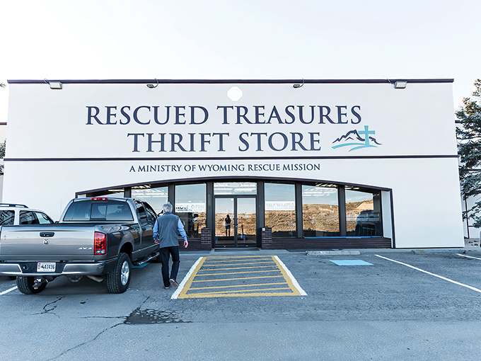 The unassuming exterior of Rescued Treasures belies the wonderland of bargains within&mdash;like finding a five-star restaurant in a gas station.