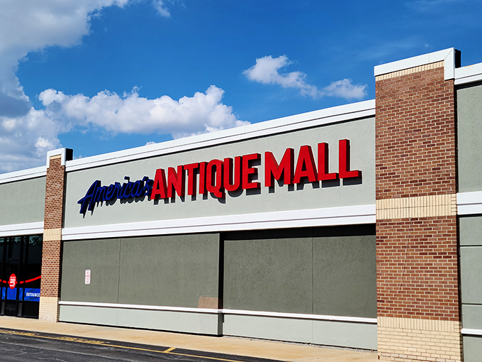 The unassuming exterior of America's Antique Mall belies the treasure trove within &ndash; like finding a portal to the past hiding in plain sight.