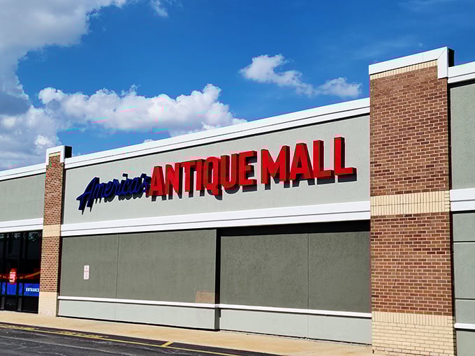 The unassuming exterior of America's Antique Mall belies the treasure trove within &ndash; like finding a portal to the past hiding in plain sight.