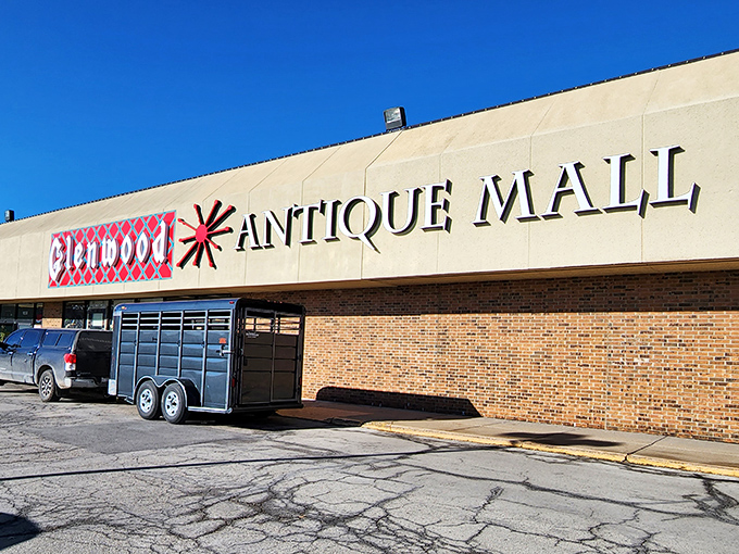 From this unassuming storefront springs forth a universe of vintage wonders. Like finding a portal to the past hiding in plain sight at a suburban strip mall.