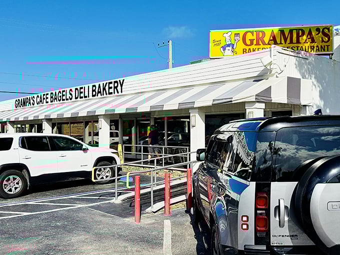 That classic awning and stone facade promise exactly what's inside: comfort food served with zero pretension or apology.
