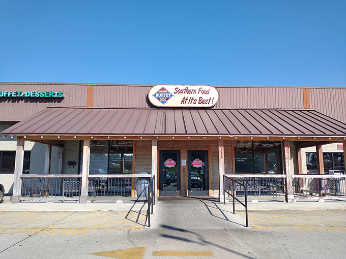 The unassuming exterior of Nelson's "Barnyard" Buffet promises what fancy restaurants often can't deliver&mdash;authentic Southern cooking that speaks directly to your soul.