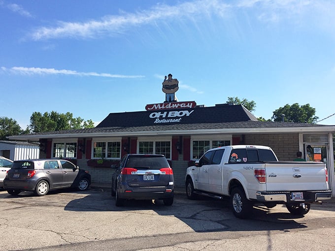 Ready for some classic diner eats under that friendly sign! This long-standing local spot is definitely worth the visit.