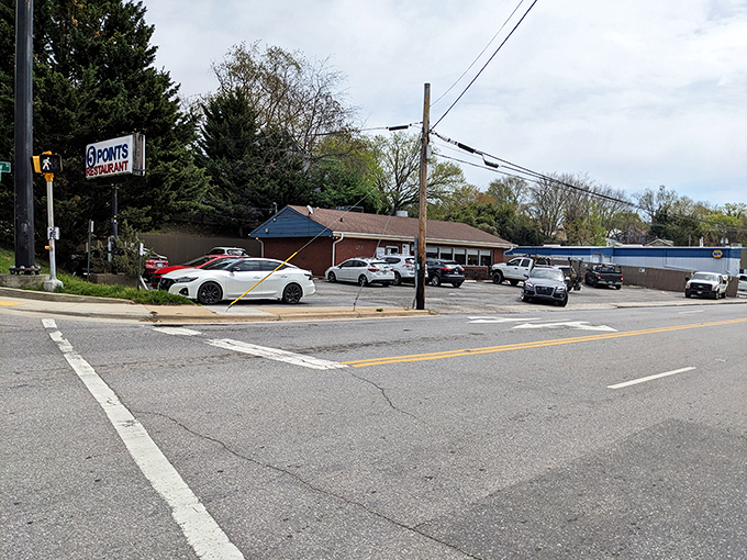 The modest brick exterior of Five Points Restaurant may go unnoticed, but inside, locals savor breakfast magic worth every detour.