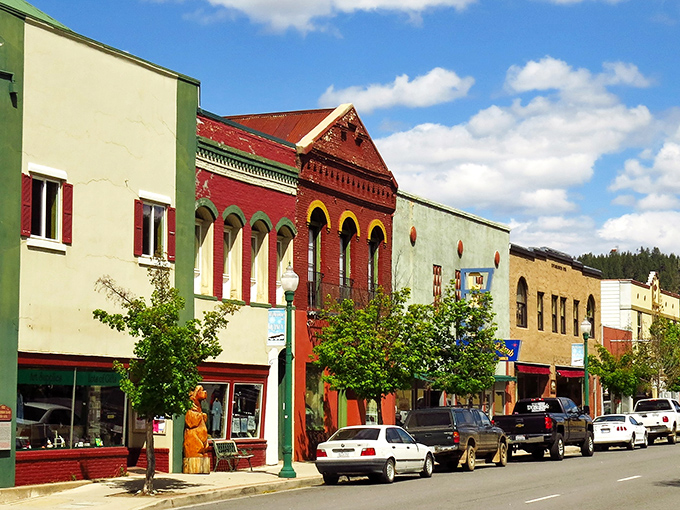 Downtown Quincy's vibrant facades create a rainbow of architectural delight that would make even the most jaded city dweller stop and smile.