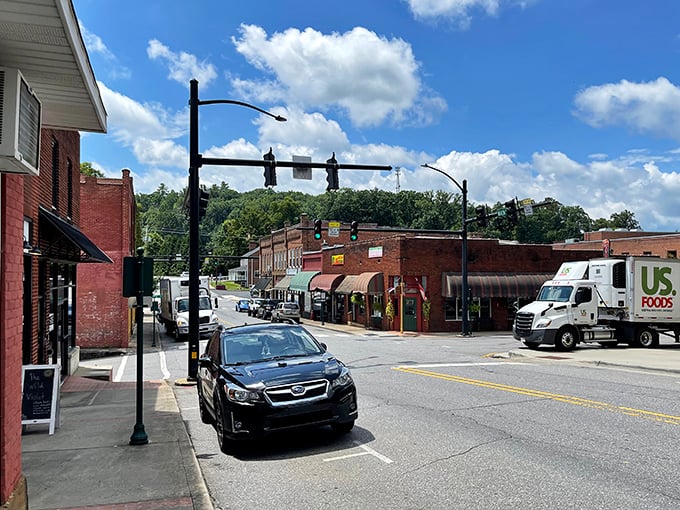 Downtown Mars Hill offers that perfect small-town vibe where traffic jams involve three cars and everyone considers that a rush hour.