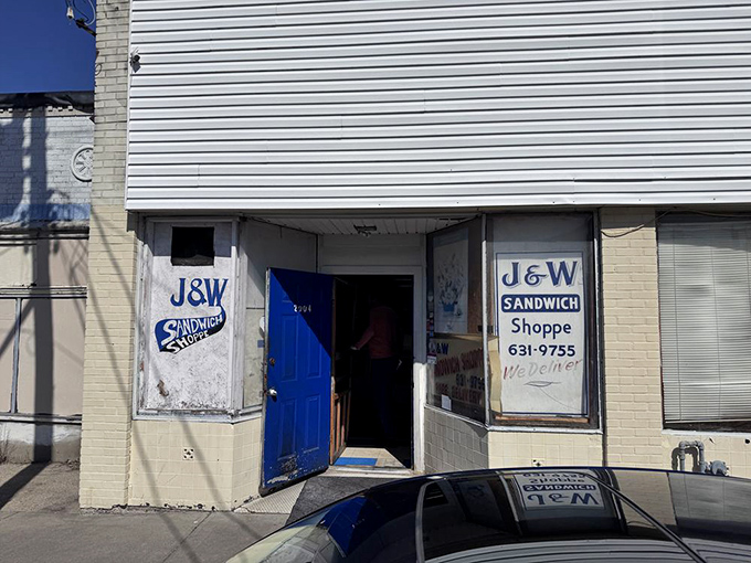 The blue door beckons like a portal to sandwich nirvana &ndash; unassuming on the outside, but promising culinary treasures within.