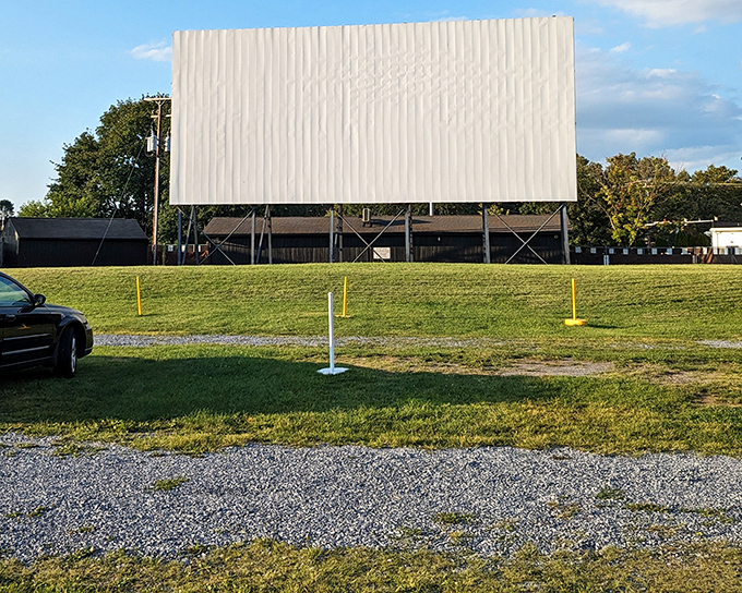 That massive white screen against the blue Pennsylvania sky is basically a beacon calling all movie lovers home.