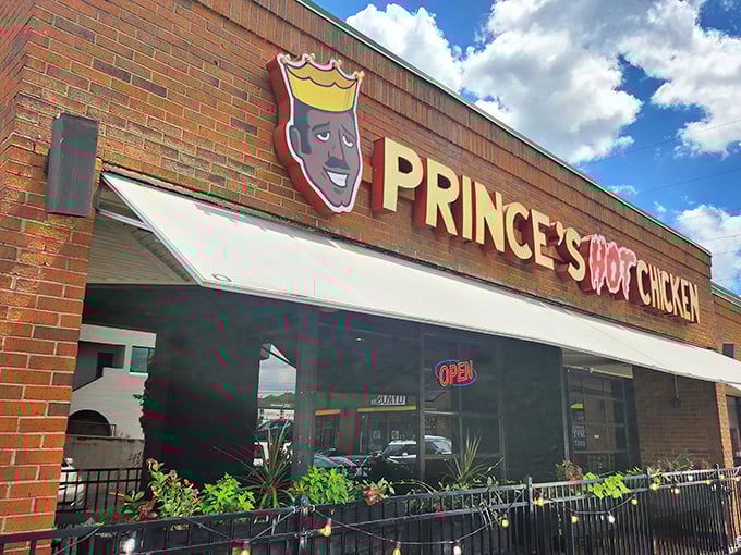 Brick, metal roof, and a legendary reputation &ndash; Prince's South location doesn't need fancy frills when the chicken inside speaks volumes.