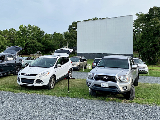 Cars line up strategically for the perfect viewing angle&mdash;a time-honored tradition where finding your spot is half the fun.