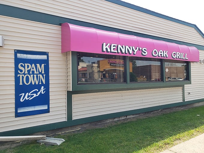That pink awning isn't just a canopy&mdash;it's a time portal to when breakfast was an event and calories were just happy little numbers.