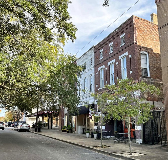 Historic brick buildings line Demopolis' charming downtown streets, where time slows down and conversations flow as easily as the nearby rivers.
