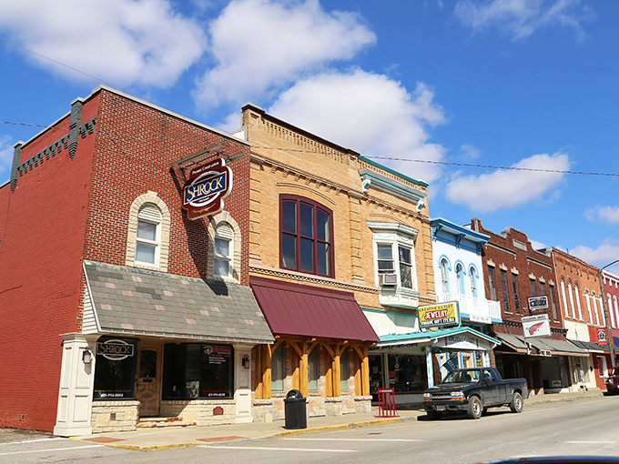 Downtown Loudonville's historic brick buildings stand as colorful sentinels of small-town charm, where time slows down and conversations matter more than notifications.