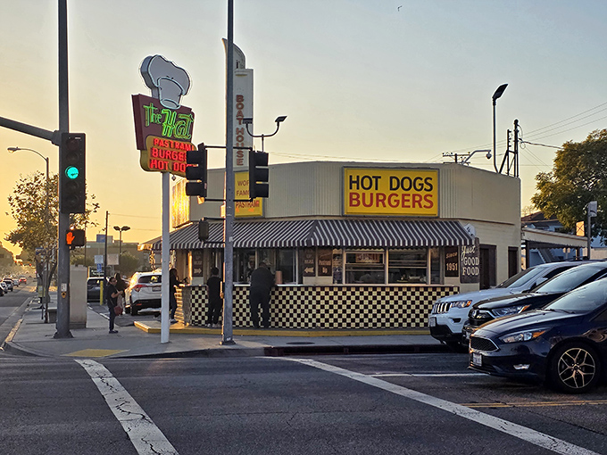 That yellow and red sign isn't whispering&mdash;it's shouting a promise that's been kept for decades.