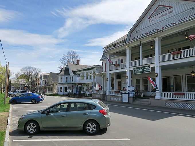 The Fullerton Inn anchors Chester's picturesque Main Street, where historic charm and small-town affordability create the perfect retirement haven.