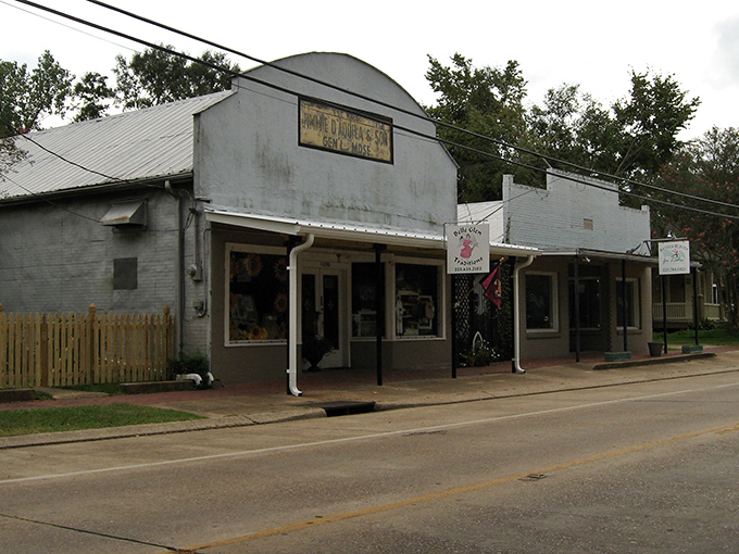 Historic storefronts like this one line St. Francisville's main drag, offering a glimpse into Louisiana's past while housing modern treasures for curious visitors.