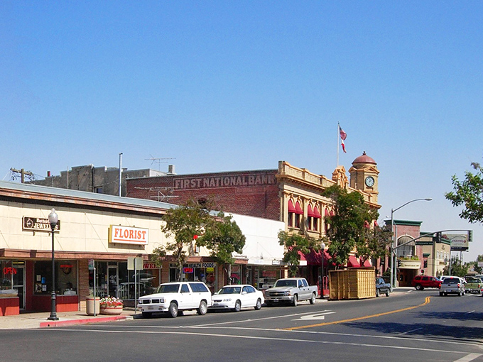 Historic storefronts along F Street tell stories spanning generations, where the First National Bank building still watches over downtown like a proud grandparent.