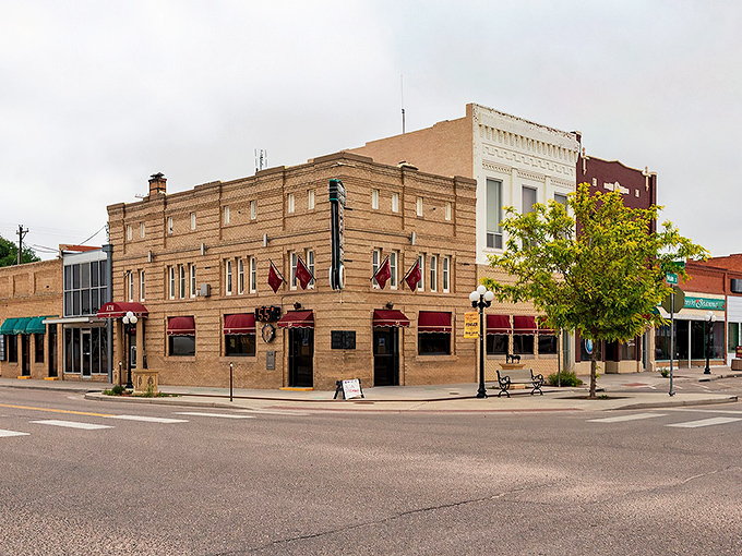 Main Street in Fowler showcases classic small-town charm with its well-preserved brick buildings, vintage awnings, and unhurried atmosphere&mdash;a glimpse into simpler times.