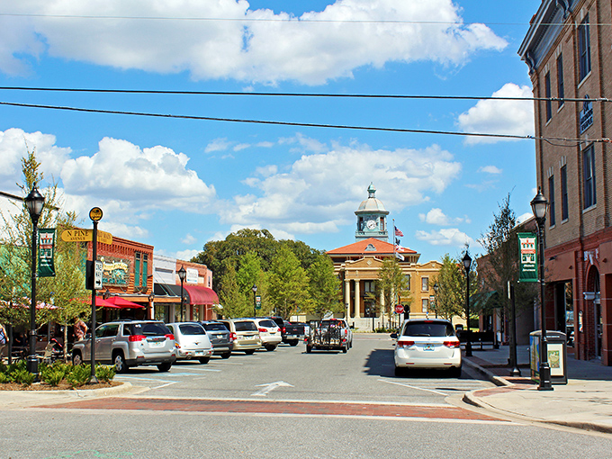 Downtown Inverness welcomes you with small-town charm and that iconic courthouse standing proud like a community patriarch watching over the town square.