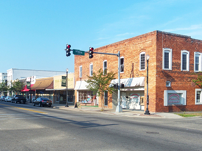 Downtown Perry's historic brick facades tell stories of simpler times, where small-town charm isn't manufactured but authentically preserved through generations.