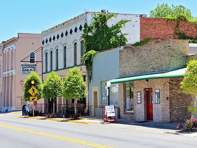 Historic downtown Newberry showcases charming brick buildings where time slows down and conversations with strangers become the highlight of your afternoon.