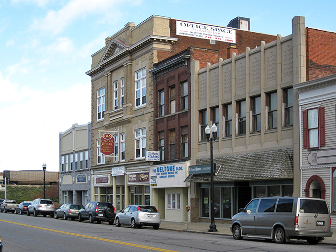 Downtown Dunkirk's historic buildings stand like sentinels of affordability, where retirement dreams don't require winning the lottery first.