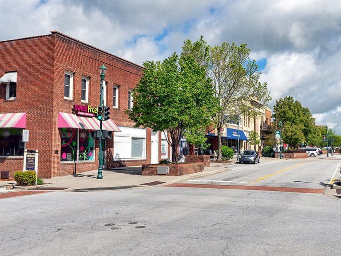 Downtown Hendersonville's historic brick buildings house an eclectic mix of shops and restaurants where your dollar stretches further than your imagination.