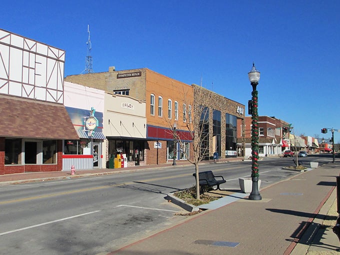 Downtown Tahlequah looks like Main Street USA decided to stay charming instead of going corporate.