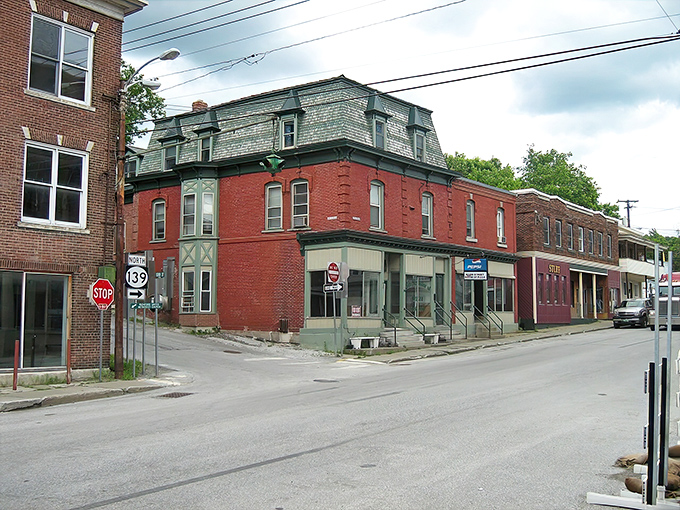 Brick buildings with character to spare line Richford's Main Street, where time seems to slow down the moment you arrive.