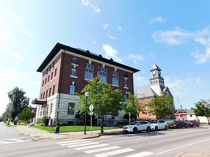 Newport's historic downtown buildings stand like sentinels of simpler times, where brick and mortar still mean something and nobody's rushing anywhere.