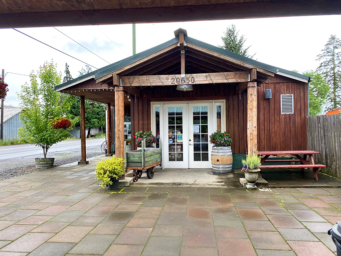 The rustic charm of Blue Raeven Farmstand welcomes pie pilgrims with its unassuming exterior hiding culinary treasures within.