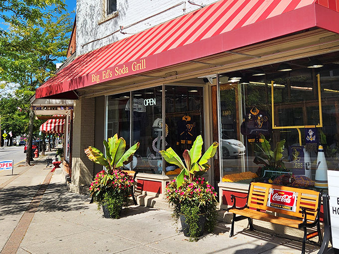 The red-and-white awning of Big Ed's beckons like a candy cane promise on Vermilion's Liberty Avenue, where nostalgia isn't just served&mdash;it's perfected.