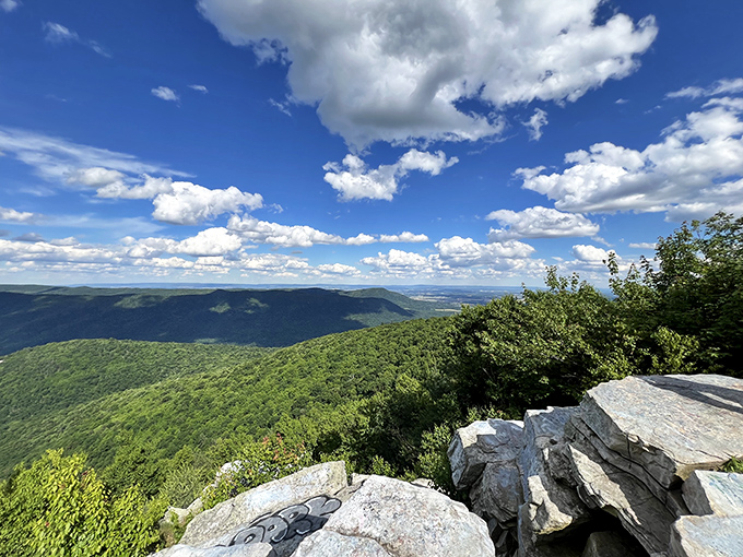 Those layered ridges stretching into the distance prove Pennsylvania's got serious mountain credentials worth bragging about.