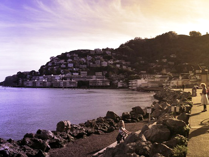 Sausalito's hillside homes cascade toward the bay like a California version of the Amalfi Coast, minus the jet lag and language barrier.