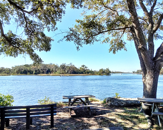 Mother Nature's living room view doesn't get much better than this. A picnic spot where the conversation naturally turns philosophical.