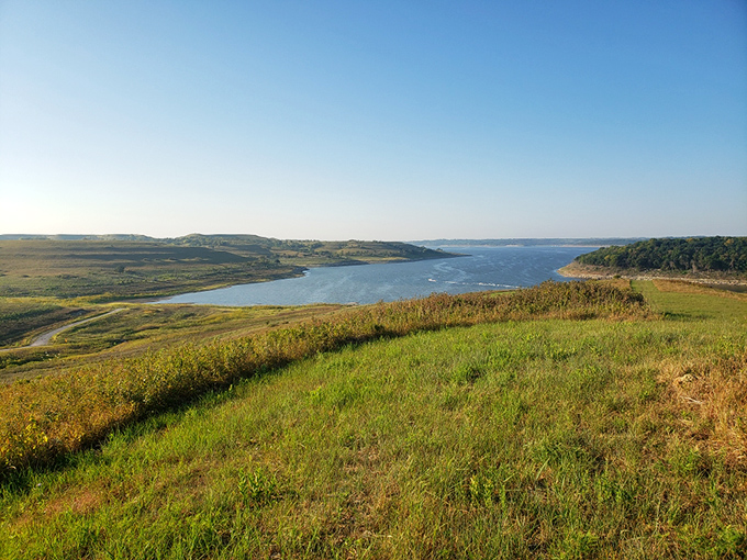 Rolling prairie meets endless blue at Tuttle Creek Lake, where Kansas proves it can do "vast and breathtaking" just as well as mountains or oceans &ndash; just without the altitude sickness or sharks.