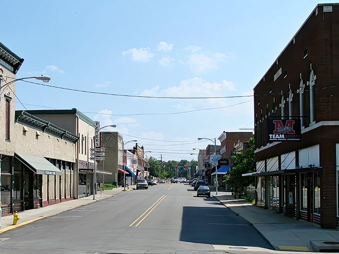 Russellville's Main Street whispers small-town charm with its historic brick buildings and wide, welcoming sidewalks&mdash;Norman Rockwell with affordable rent.