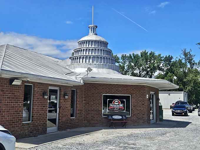That's not just any dome on the roof&mdash;it's a barbecue capitol building, declaring Skylight Inn's pork sovereignty to all who approach.