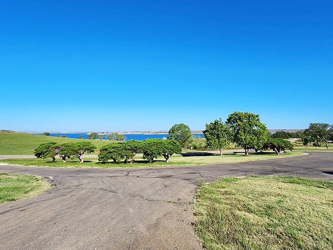 Kansas surprises you like this &ndash; endless blue waters meeting golden prairie under a sky so vast it makes you feel delightfully small.