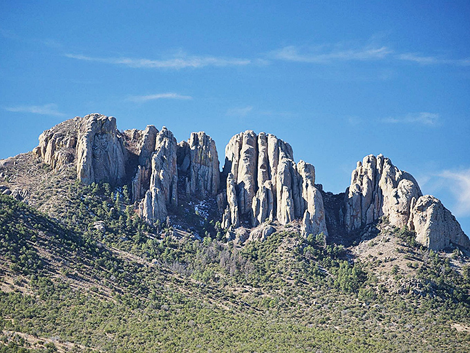 Nature's skyscrapers! These dramatic rock formations in Davis Mountains State Park make Manhattan's skyline look like amateur hour.
