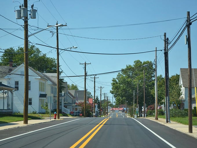 Quiet residential streets lined with utility poles and modest homes&mdash;Greenwood's version of the yellow brick road, minus the Munchkins but with all the charm.