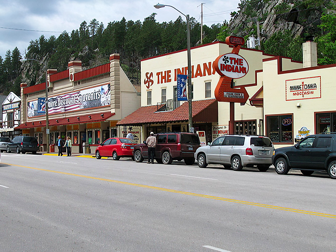 Main Street Keystone looks like a movie set where Western charm meets tourist haven. Those storefronts have stories to tell!