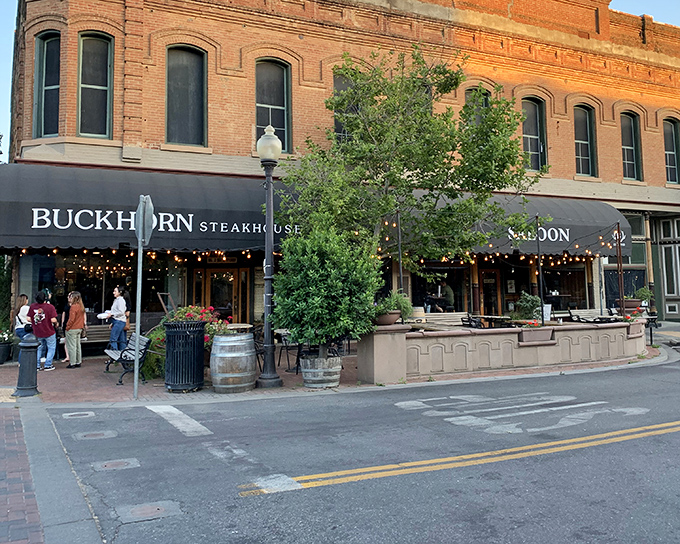 The historic brick fa&ccedil;ade of Buckhorn Steakhouse stands proudly on Main Street in Winters, like a time capsule of California's ranching heritage waiting to be explored.
