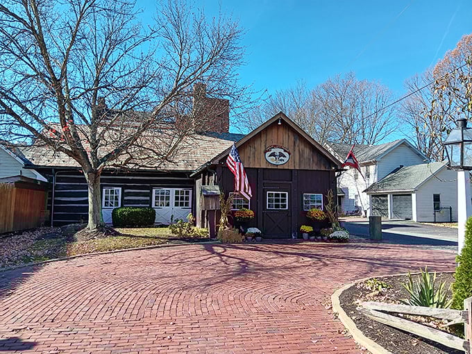History stands proudly at the Spread Eagle Tavern, where brick pathways and wooden beams have witnessed centuries of hungry travelers seeking refuge.