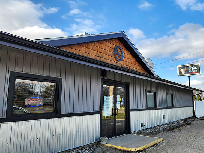 The unassuming exterior of Bill's Steak House in Bronson hides a carnivore's paradise that locals have treasured for generations.