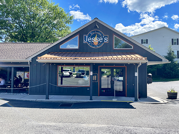 The unassuming exterior of Jesse's might fool you, but locals know this modest building houses barbecue greatness worth traveling for.
