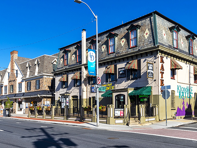 Main Street's historic buildings create the perfect backdrop for afternoon strolls and spontaneous shopping adventures.